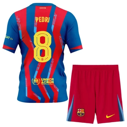 Otroški dresi Kompleti FC Barcelona Četrti 2025–26 Pedri Gonzalez 8