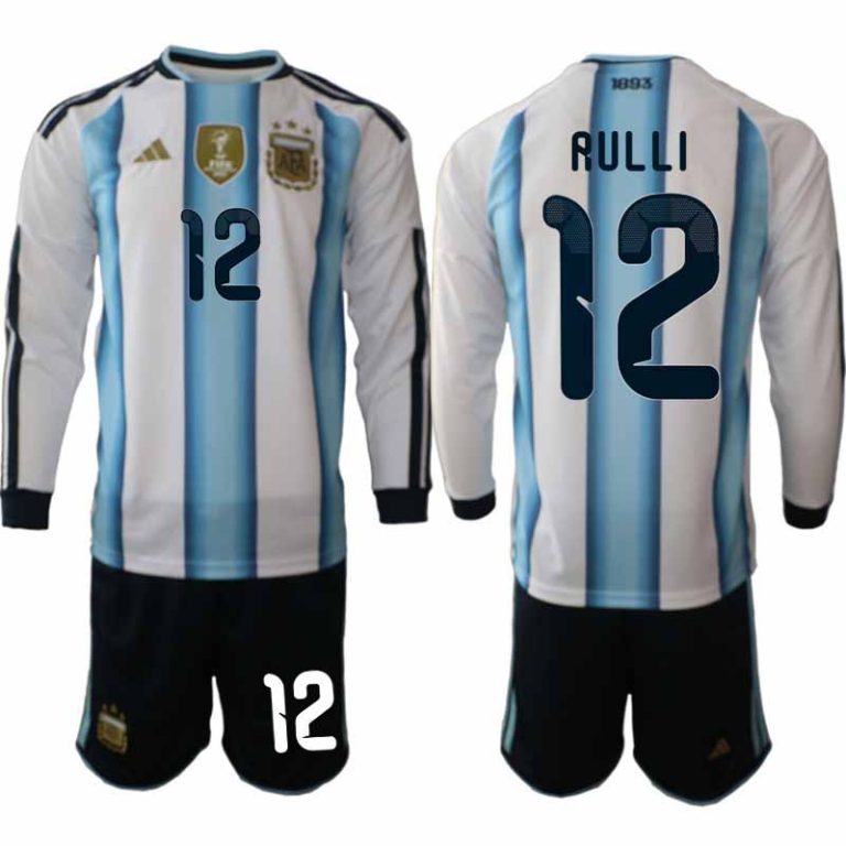 Nogometni dresi Kompleti Argentina Domači SP 2026 Gerónimo Rulli #12 ...